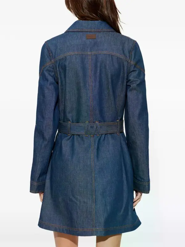 Moschino Belted Button-front Mini Dress