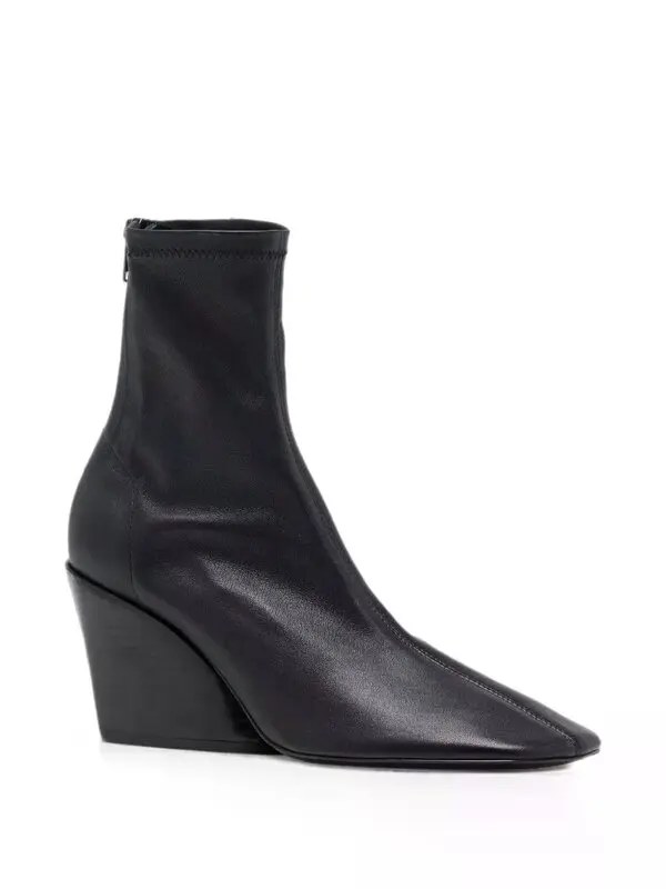 Proenza Schouler Slant Wedge Boots - Black