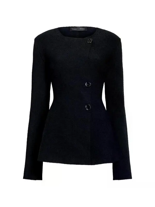 Proenza Schouler Draped Viscose Sukki Jacket - Black