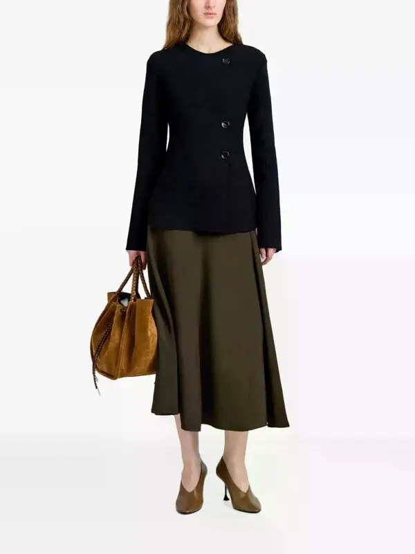 Proenza Schouler Draped Viscose Jacket - Black