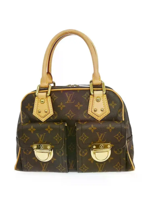 LOUIS VUITTON Monogram Manhattan Tote Bag - Brown
