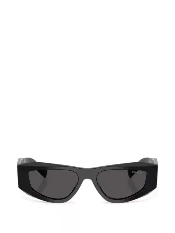 Prada Geometric-frame Sunglasses - Black