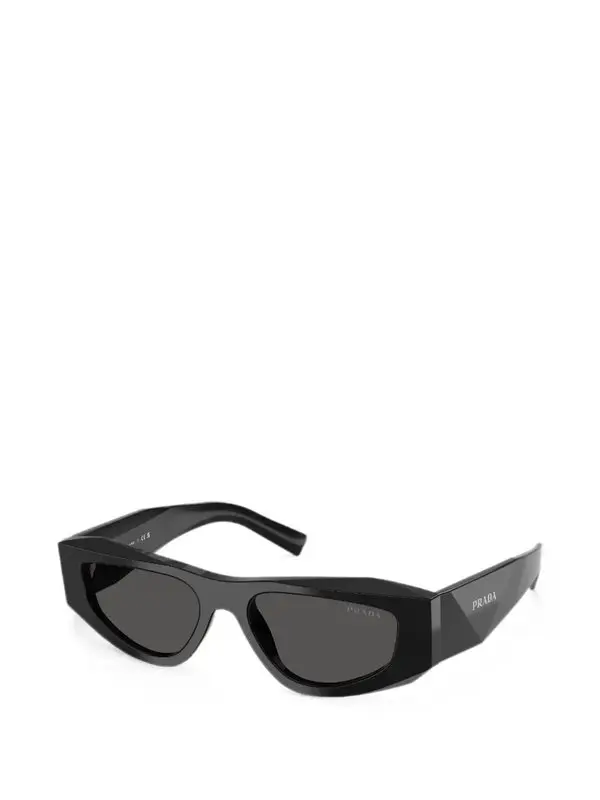 Prada Geometric-frame Sunglasses - Black