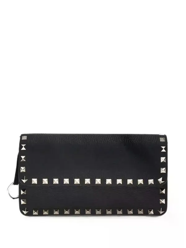 Valentino Garavani Rockstud Leather Wallet - Black