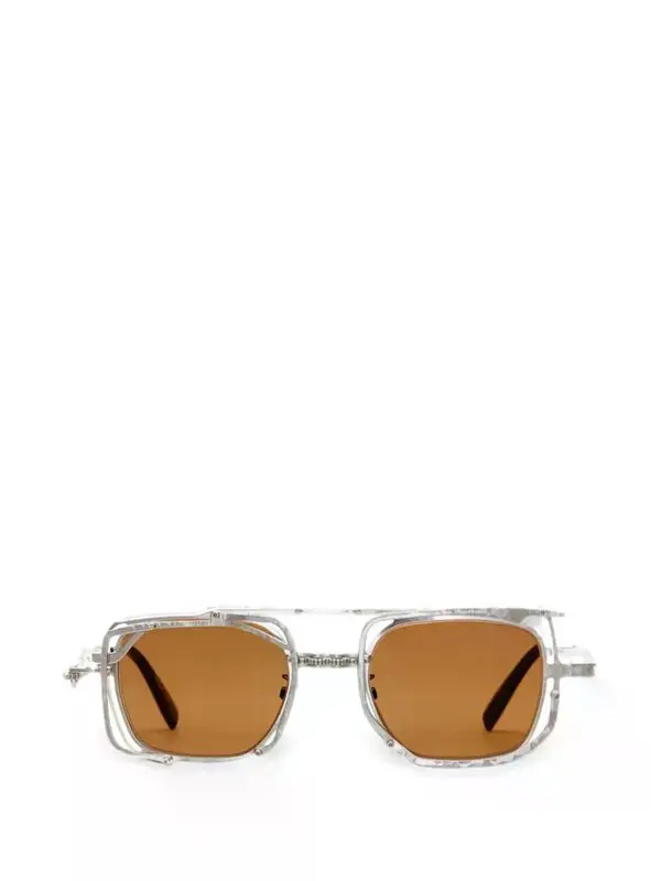 KUBORAUM Square Frame Sunglasses - Silver