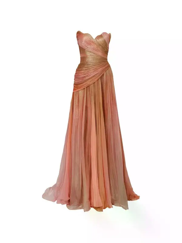 IRIS SERBAN Melissa Draped Maxi Dress