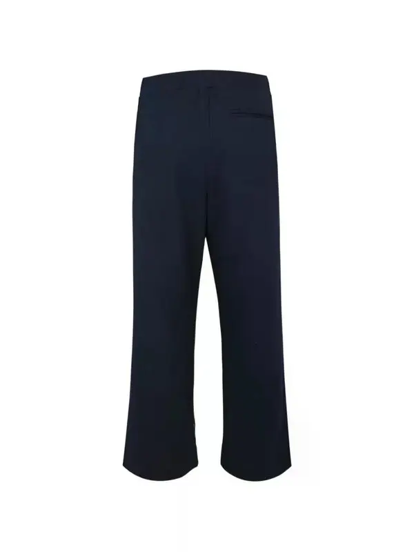 Commas Crochet-stripe Jersey Trousers
