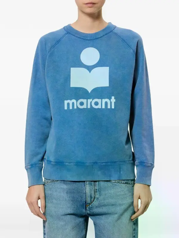MARANT ETOILE Logo Print Raglan Sleeve Sweatshirt