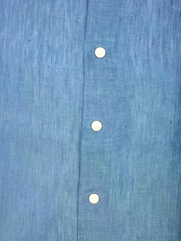 DELL'OGLIO Long-sleeve Spread-collar Shirt - Blue