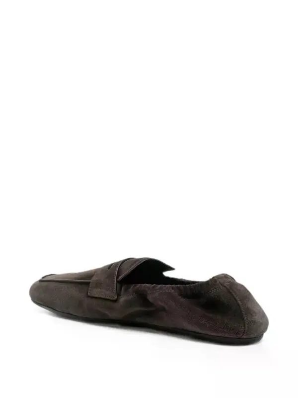 Prada Suede Penny Loafers