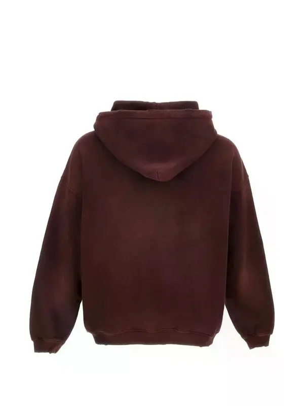 GOLDEN GOOSE Distressed Logo Print Hoodie