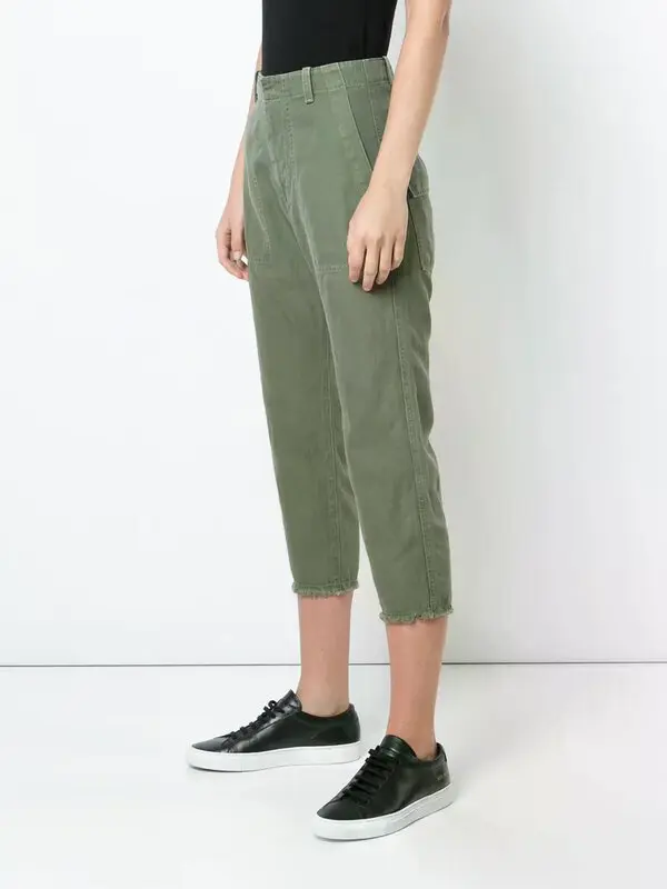 NILI LOTAN Cropped Trousers - Green