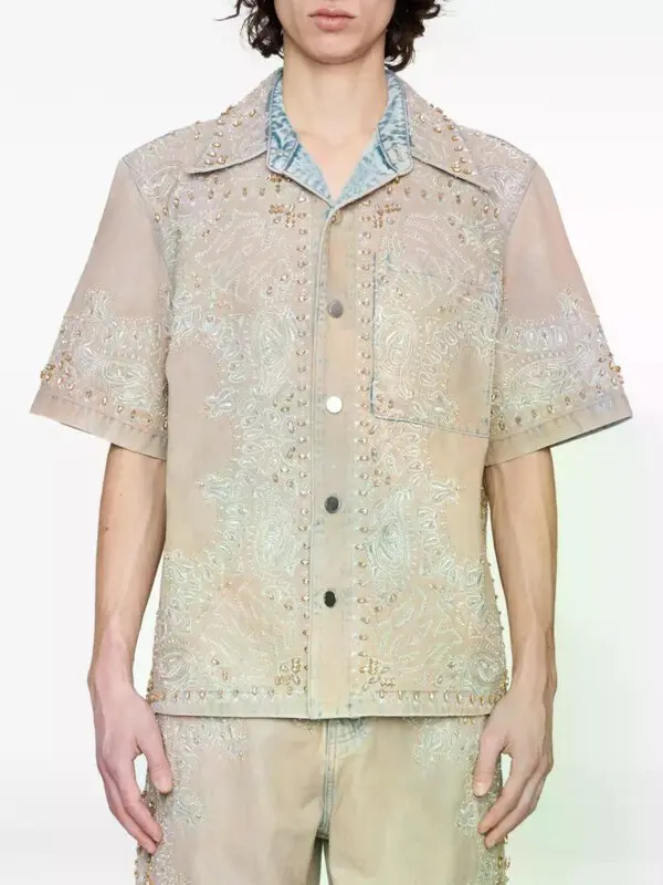 Amiri Crystal-embellished Shirt