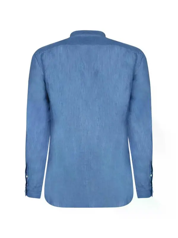 DELL'OGLIO Band-collar Long-sleeve Shirt