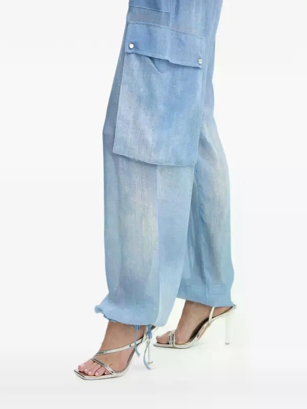 ERMANNO FIRENZE Lace-panelled Cargo Jumpsuit