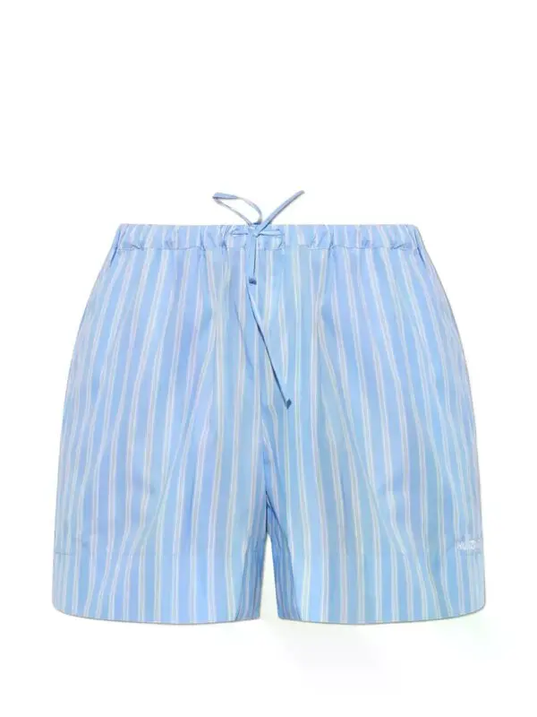 Hunza G Essential Stripe Print Shorts - Blue