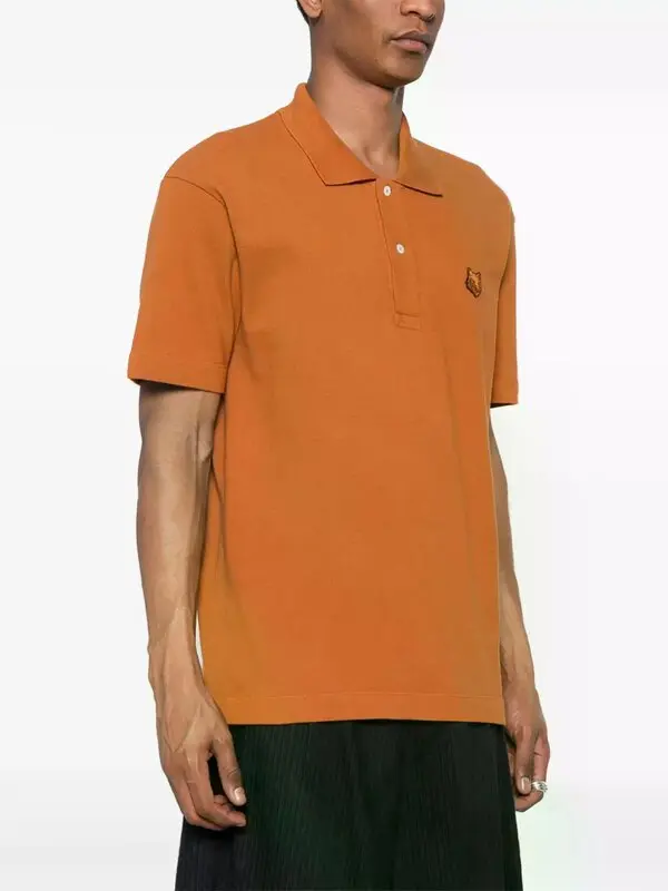 Maison Kitsuné Bold Fox Head Cotton Polo Shirt