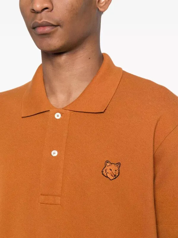 Maison Kitsuné Bold Fox Head Cotton Polo Shirt