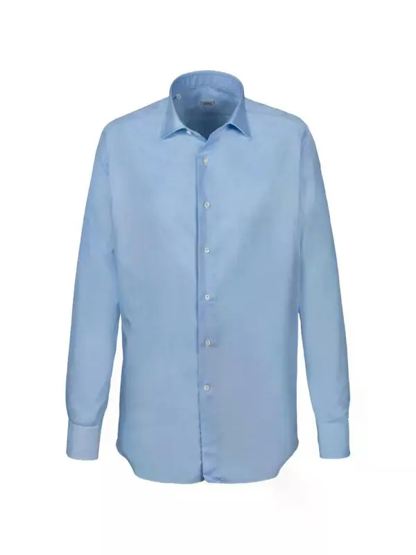 ALESSANDRO GHERARDI Spread-collar Cotton Shirt
