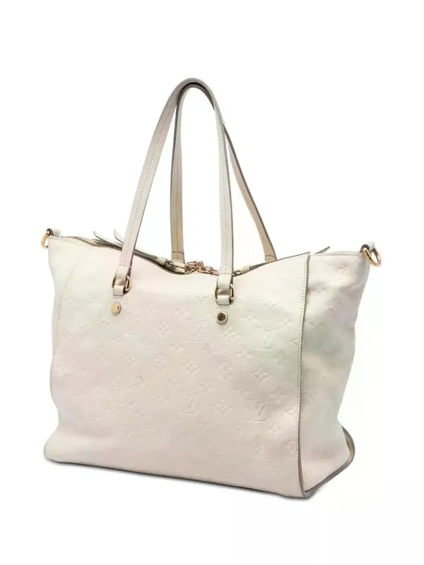 LOUIS VUITTON Monogram Empreinte Lumineuse Pm Satchel - Neutrals
