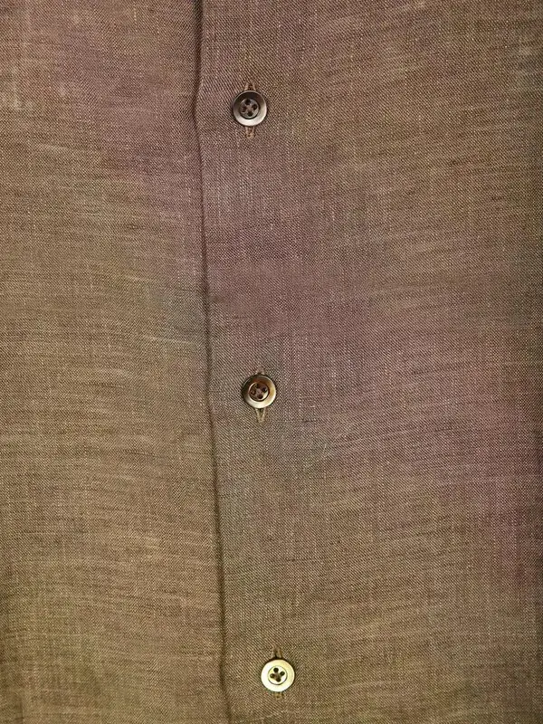 DELL'OGLIO Band-collar Long-sleeve Shirt