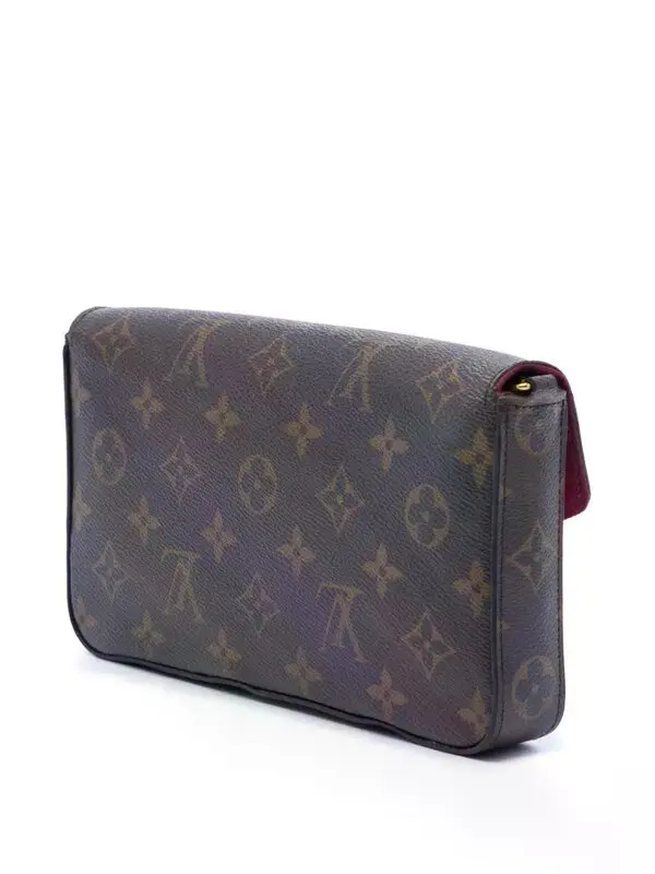 LOUIS VUITTON Monogram Pochette Felicie Crossbody Bag - Brown