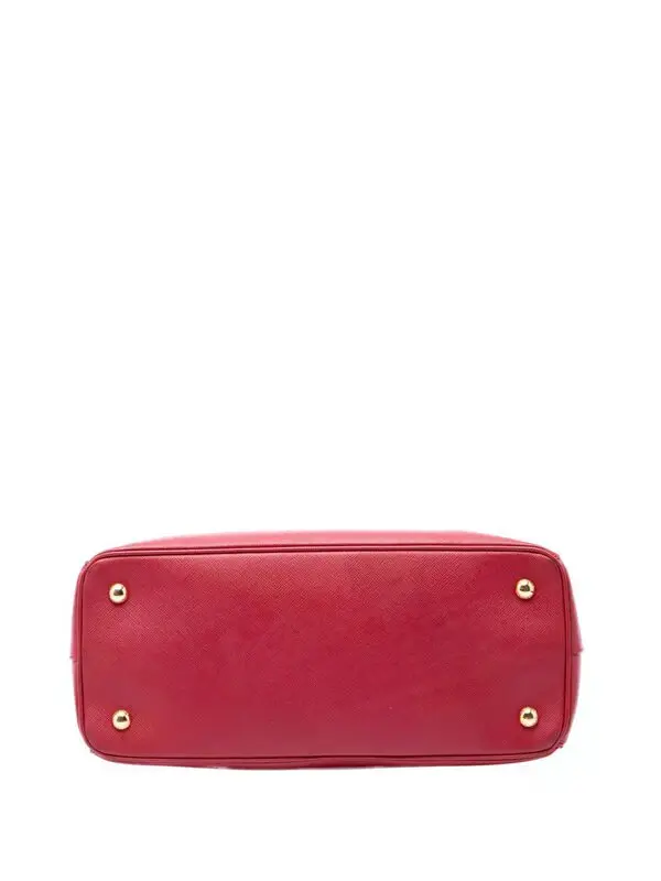 Prada Saffiano Lux Galleria Tote Satchel - Red