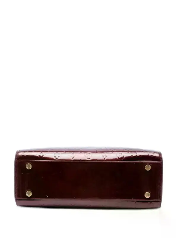 LOUIS VUITTON Monogram Vernis Brea Gm Satchel - Red