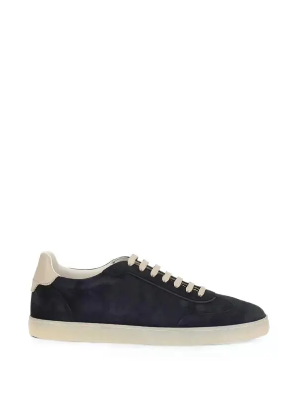 Brunello Cucinelli Suede Lace-up Sneakers - Blue