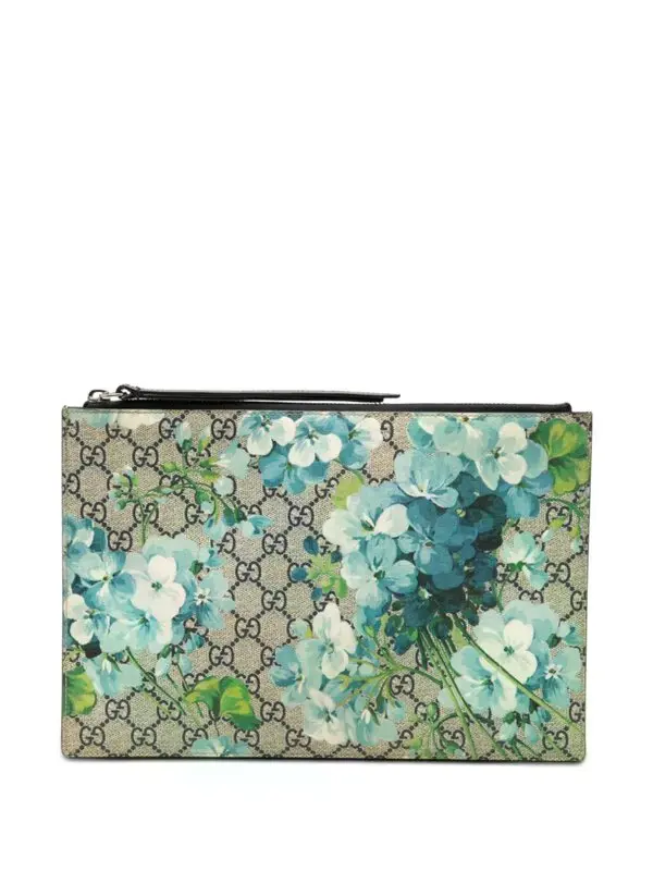 Gucci Gg Supreme Blooms Clutch Bag