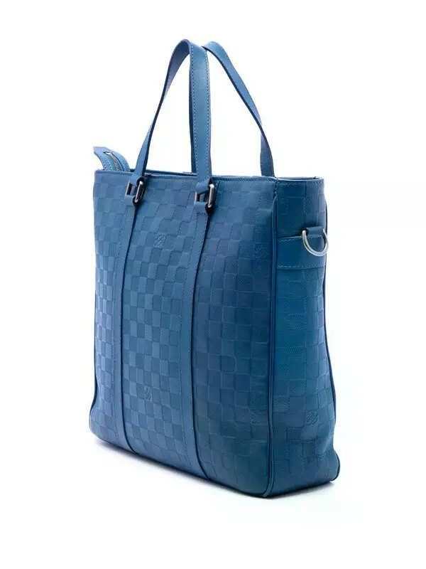 LOUIS VUITTON Damier Infini Tadao Pm Satchel - Blue