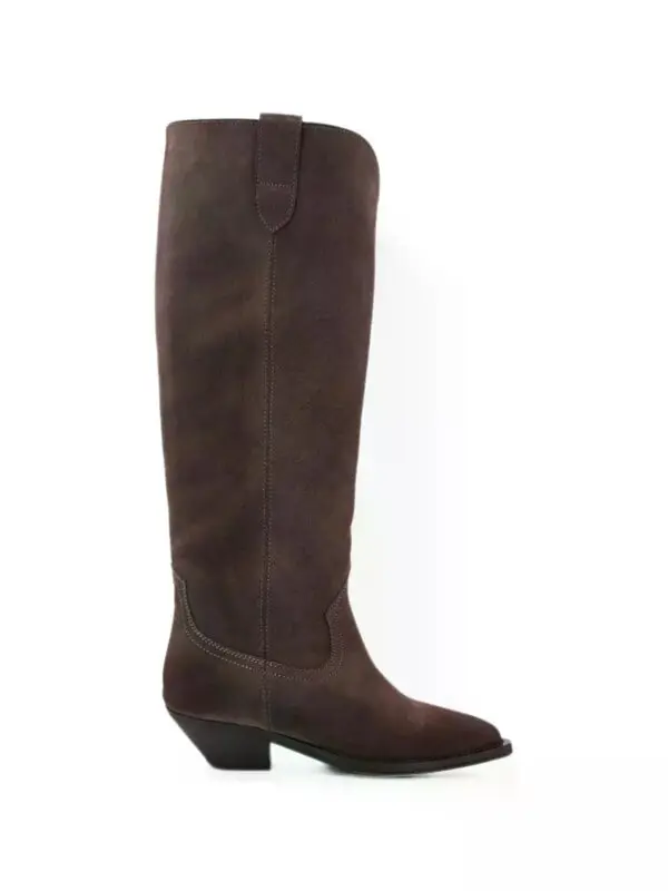NOTABENE Antoinette Suede Pointed-toe Boots