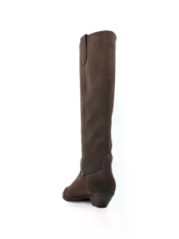 NOTABENE Antoinette Suede Pointed-toe Boots