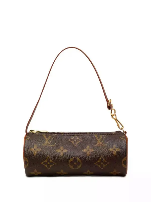 LOUIS VUITTON Monogram Canvas Papillon Pochette Handbag - Brown