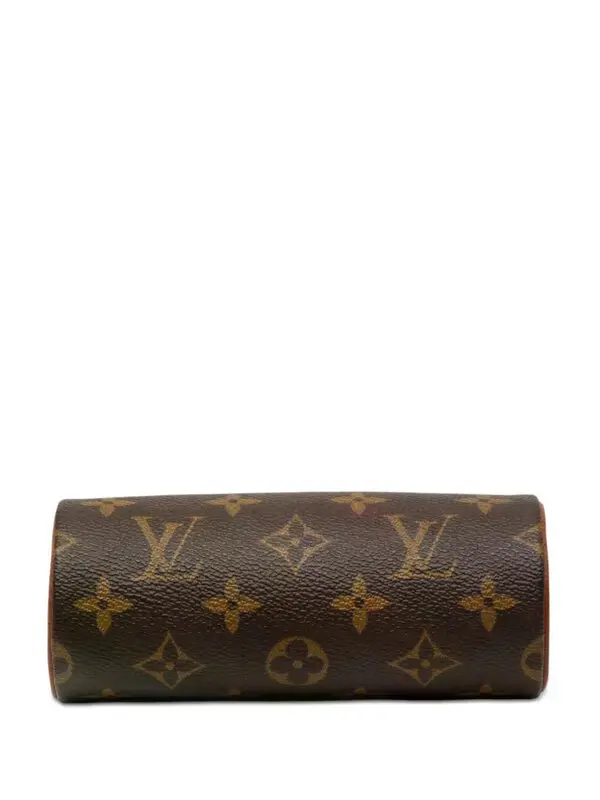LOUIS VUITTON Monogram Canvas Papillon Pochette Handbag - Brown