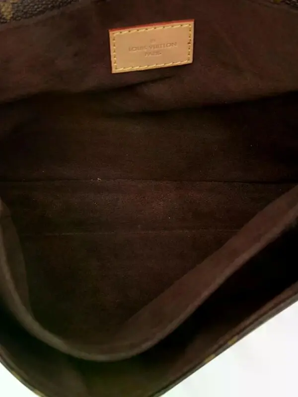 LOUIS VUITTON Monogram Pochette Metis Satchel - Brown