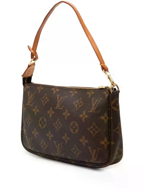 LOUIS VUITTON Monogram Pochette Accessories Shoulder Bag - Brown
