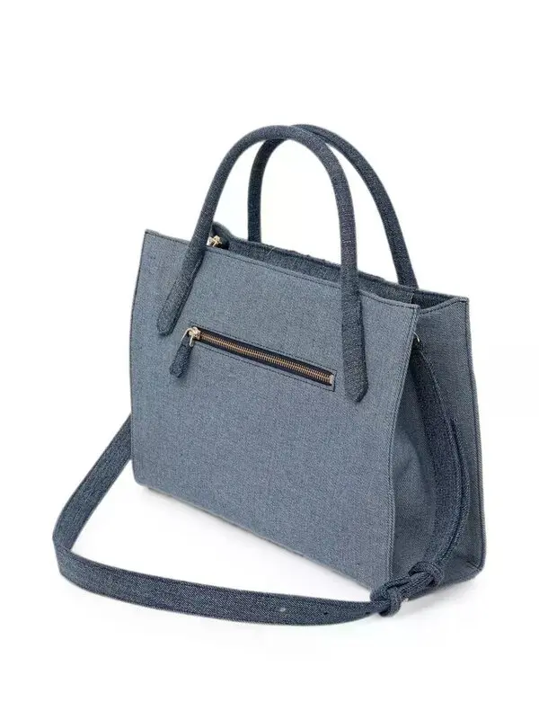 Guess Panelled Frayed Tote Bag