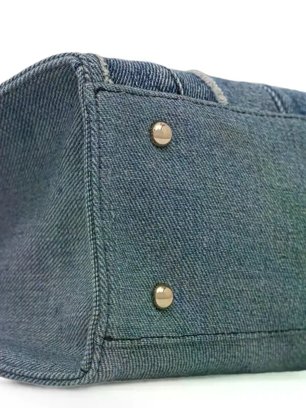 Guess Panelled Frayed Tote Bag