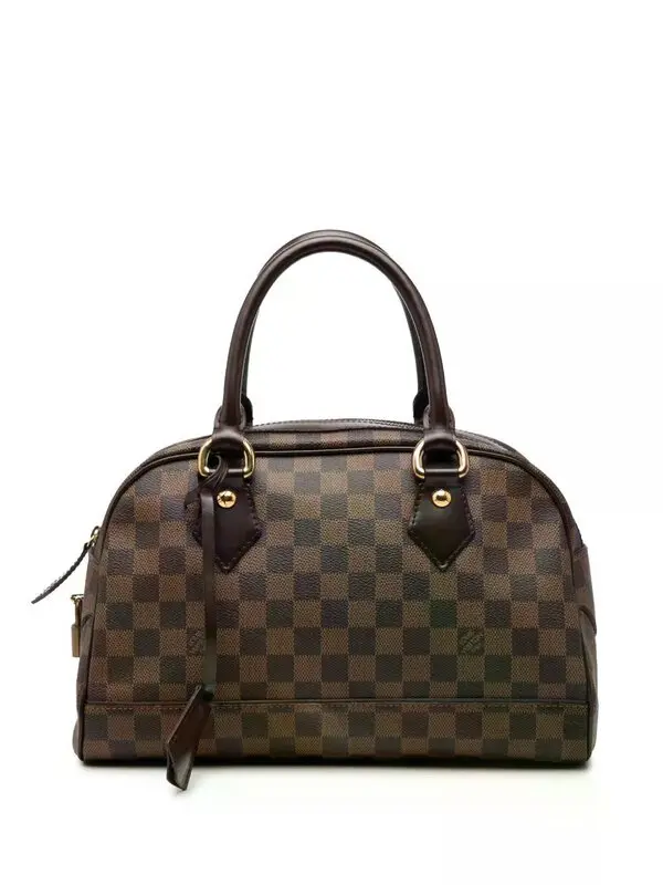 LOUIS VUITTON Damier Ebene Duomo Handbag - Brown