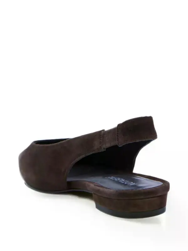 NOTABENE Gisella Square-toe Slingback Pumps - Brown