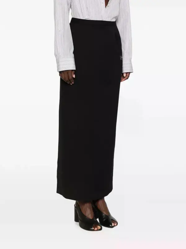 Mihara Yasuhiro Logo Patch Maxi Skirt