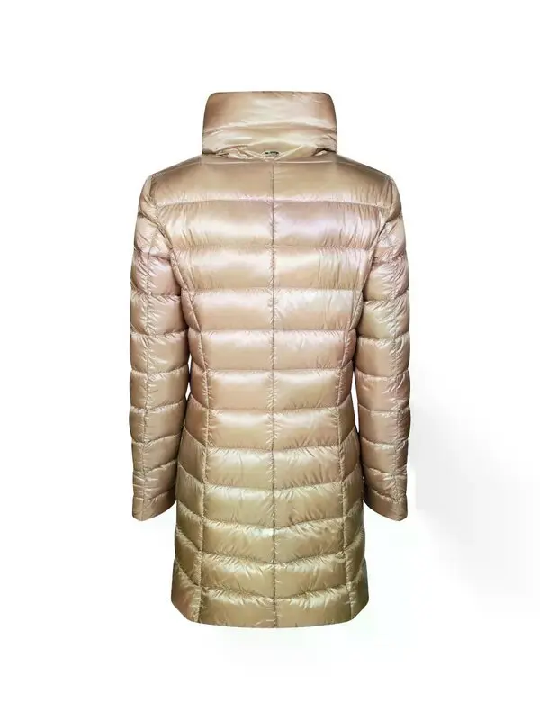 Herno Quilted High-neck Coat - Neutrals