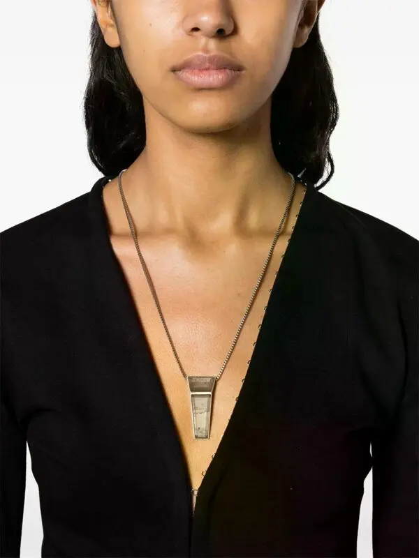 Rick Owens Pendant Necklace With Quartz