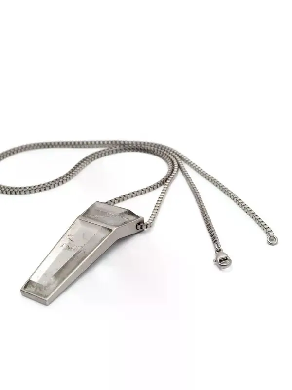Rick Owens Pendant Necklace With Quartz
