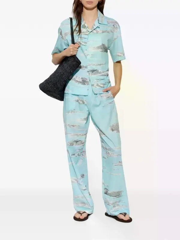 Moschino Printed Cotton Trousers