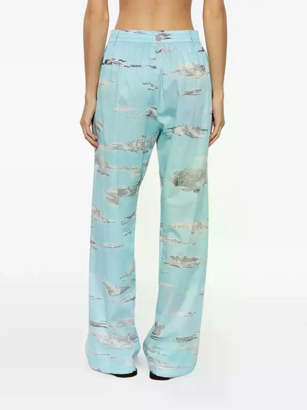 Moschino Printed Cotton Trousers