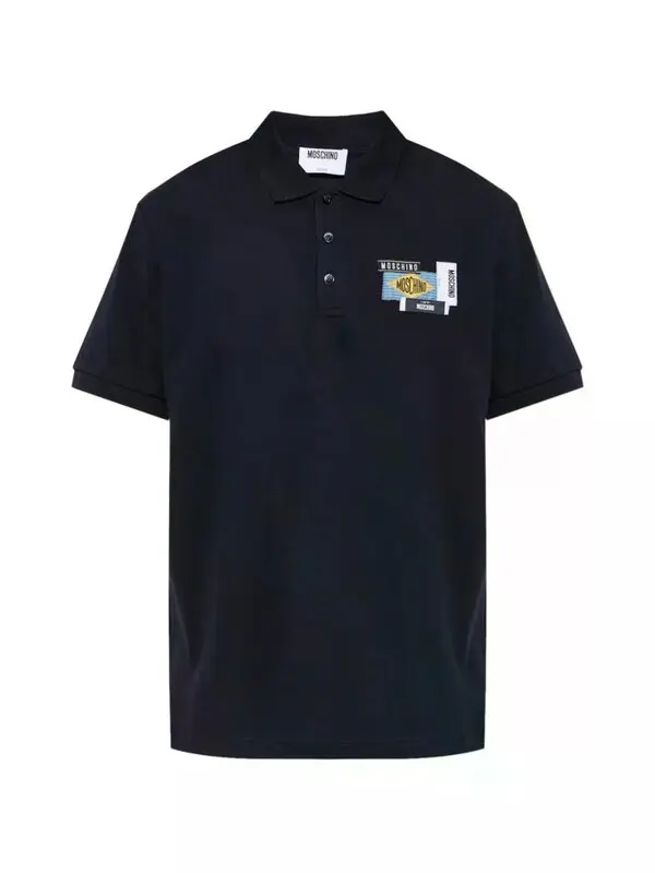 Moschino Logo-patch Polo Shirt
