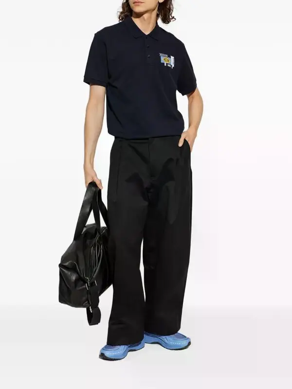 Moschino Logo-patch Polo Shirt