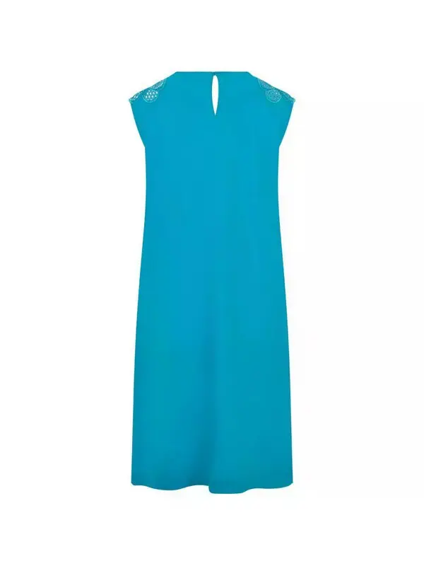 Alberta Ferretti Sleeveless Lace Detail Midi Dress